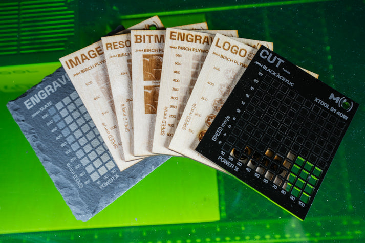 xTool S1 Material Test Files – Make or Break Shop