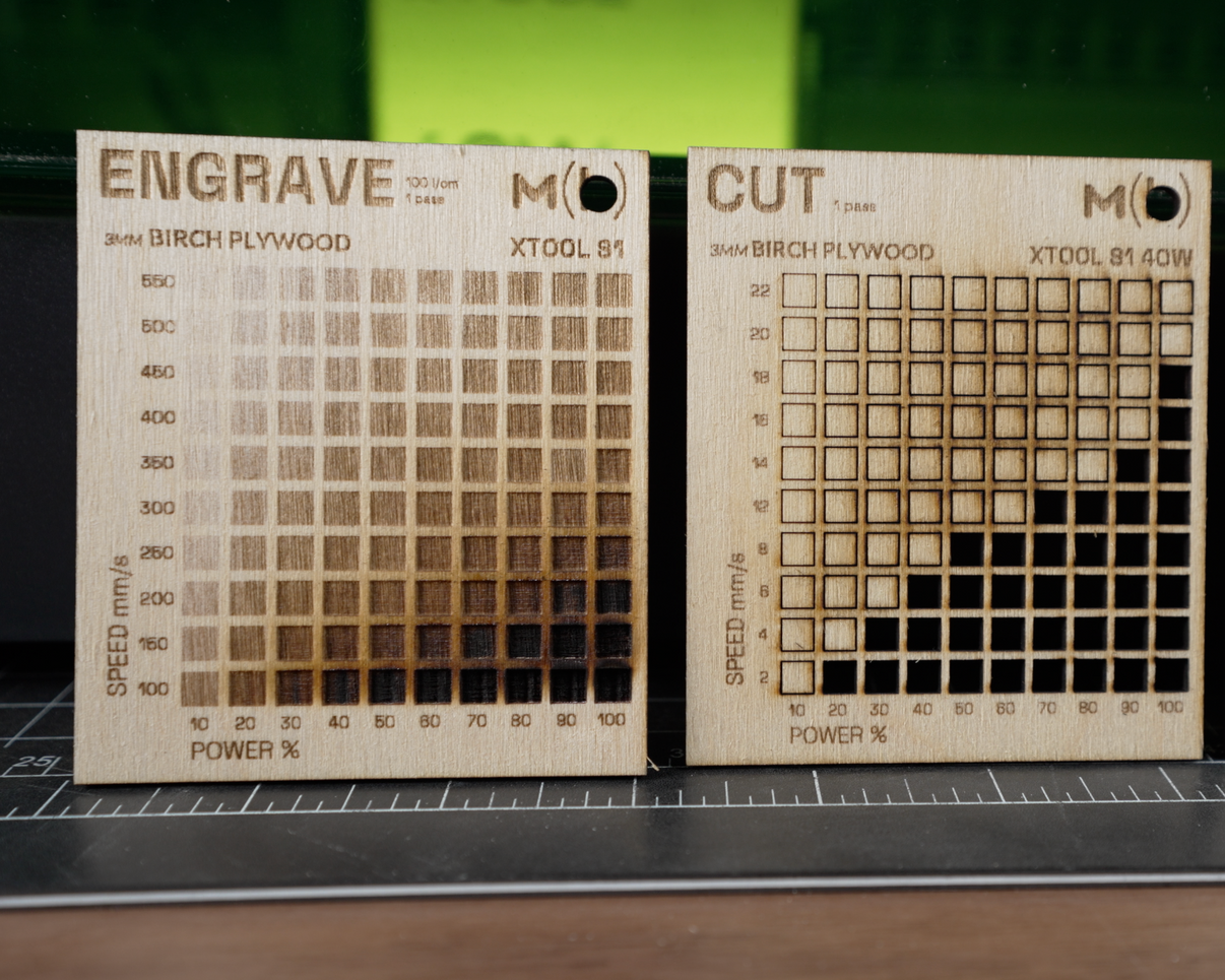 xTool S1 Material Test Files – Make or Break Shop